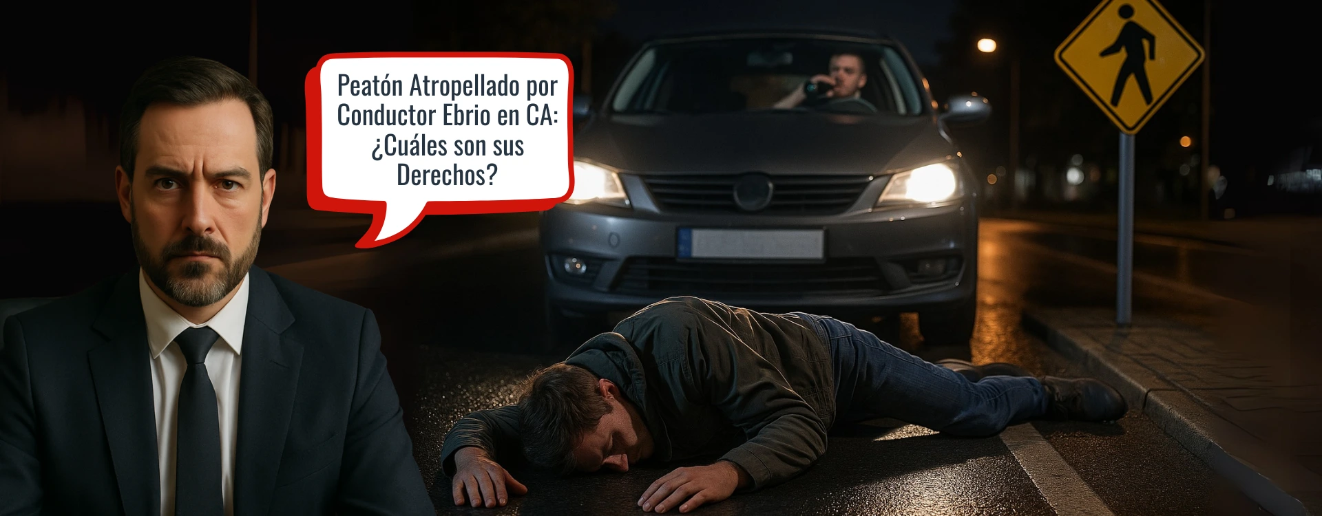 Peatón Atropellado por Conductor Ebrio en CA: ¿Cuáles son sus Derechos?
